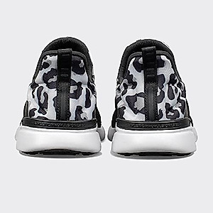 Athletic Propulsion Labs APL Women's Techloom Tracer, White/Black/Leopard, 8