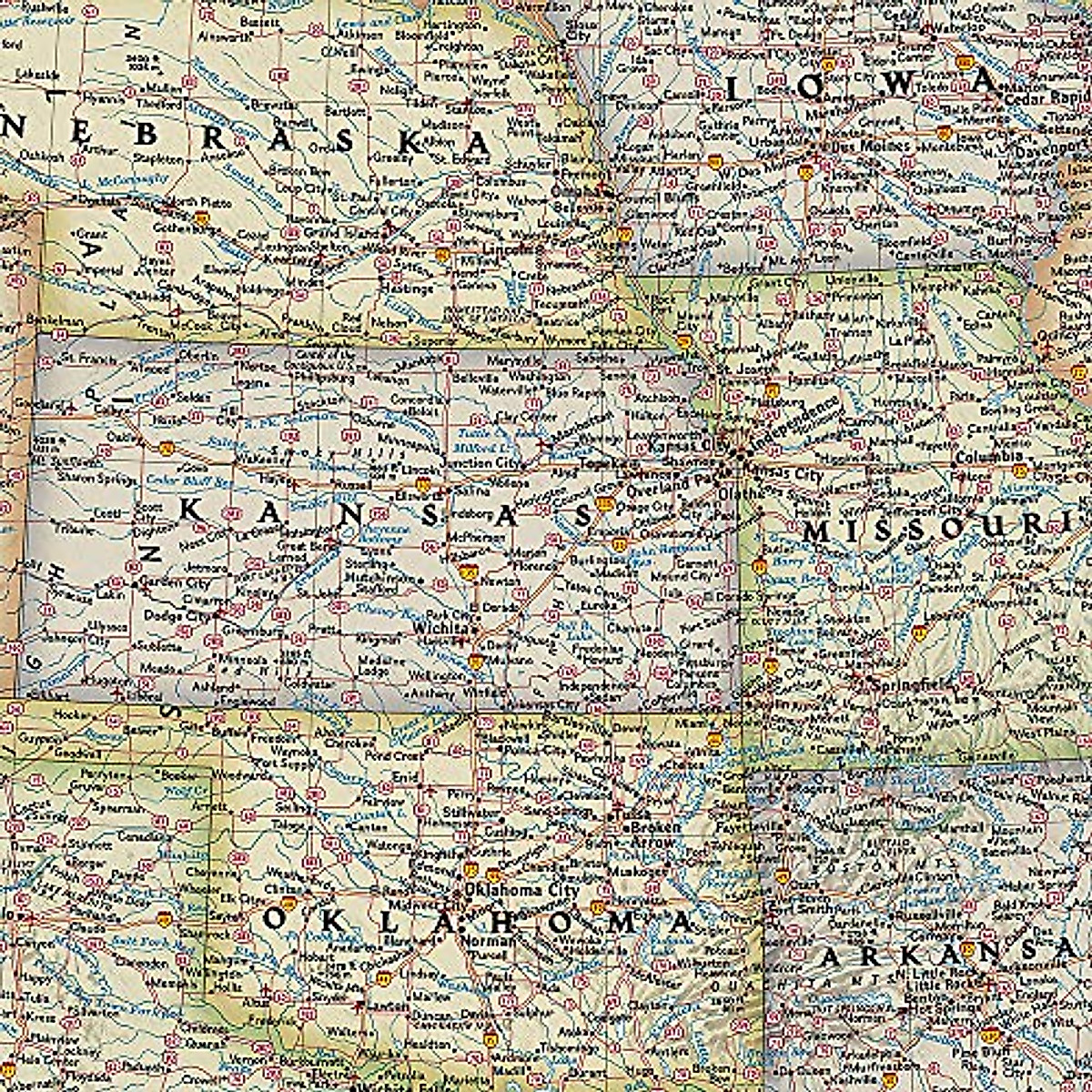 National Geographic United States Wall Map - Executive (Poster Size: 36 x 24 in) (National Geographic Reference Map)