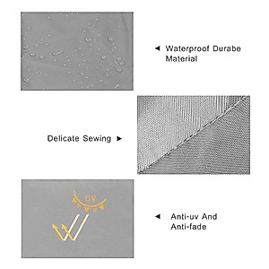 DoCred Foldable Bimini Top Boat Cover Canopy Cover 2Bow Bimini Top(63" L 39‘’-55‘’ W 43.3" H) Suitable for Boats of 3.2-4.5 FT