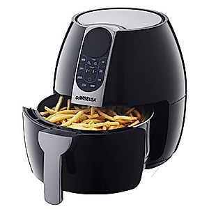 GoWISE USA 5-Quart Air Fryer with 8 Cook Presets + Recipe Book, Black, 5.0-Qt