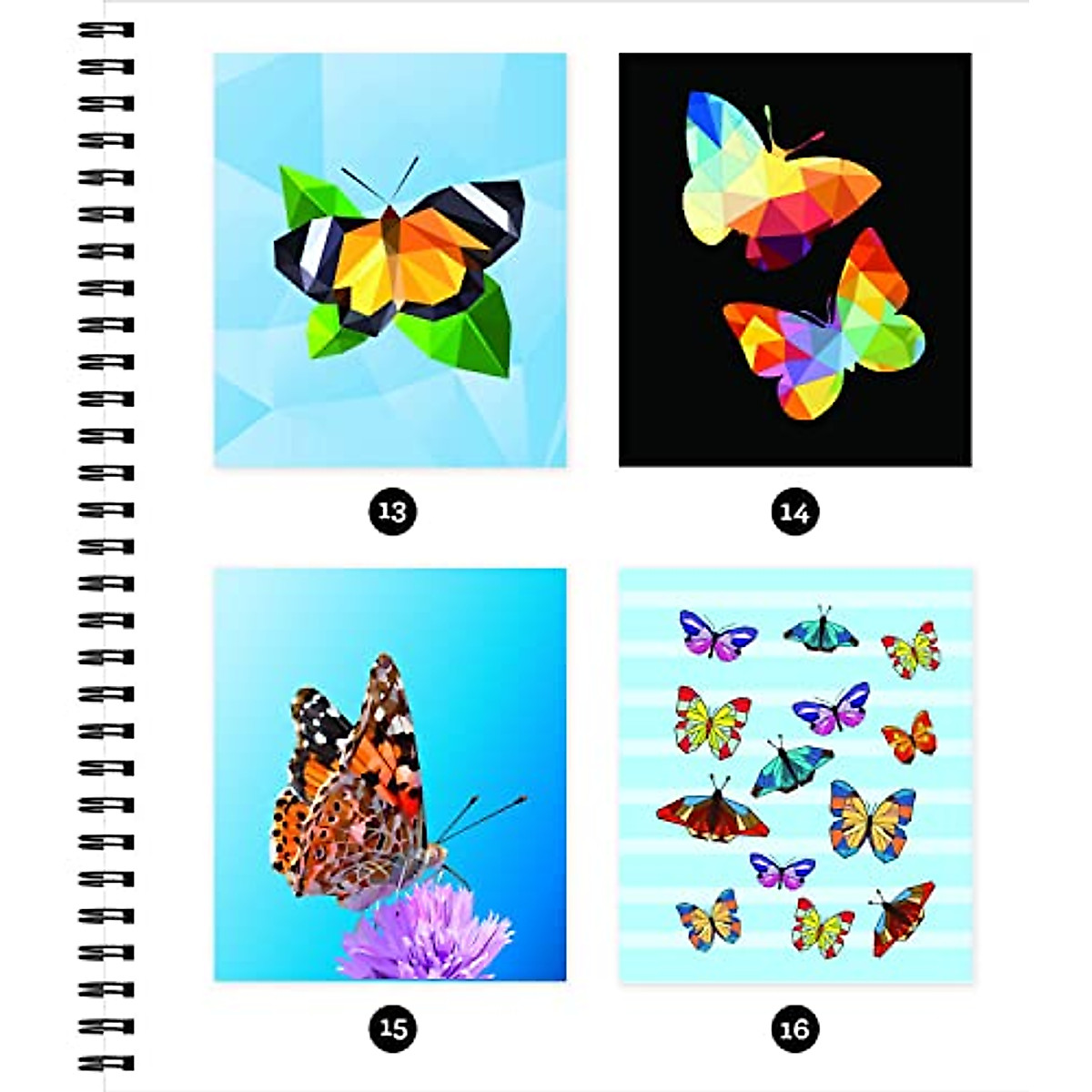 Brain Games - Sticker by Number: Butterflies (28 Images to Sticker)