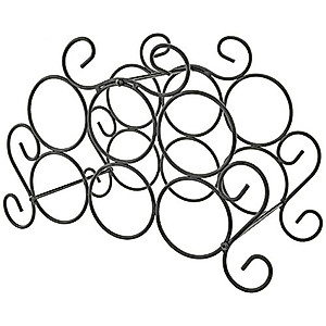 Southern Homewares 7-Bottle Minuet Free Standing Wine Rack w/Scroll Design for Kitchen Organization of Wine Spirit Bottles - ‎SH-10048