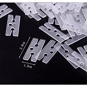 200pcs Plastic Balloon Clips Ties for Sealing, H Shape Bulk Balloon Ties clips Tool for Wedding Party Christmas Birthday Decoration