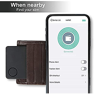 NUFR Wallet Tracker Finder Locator, Small Best Slim GPS Credit Debit Card Find Wallet Location Chip Tracker Device for Men Lost Waterproof with Built-in 24-30 Months Battery
