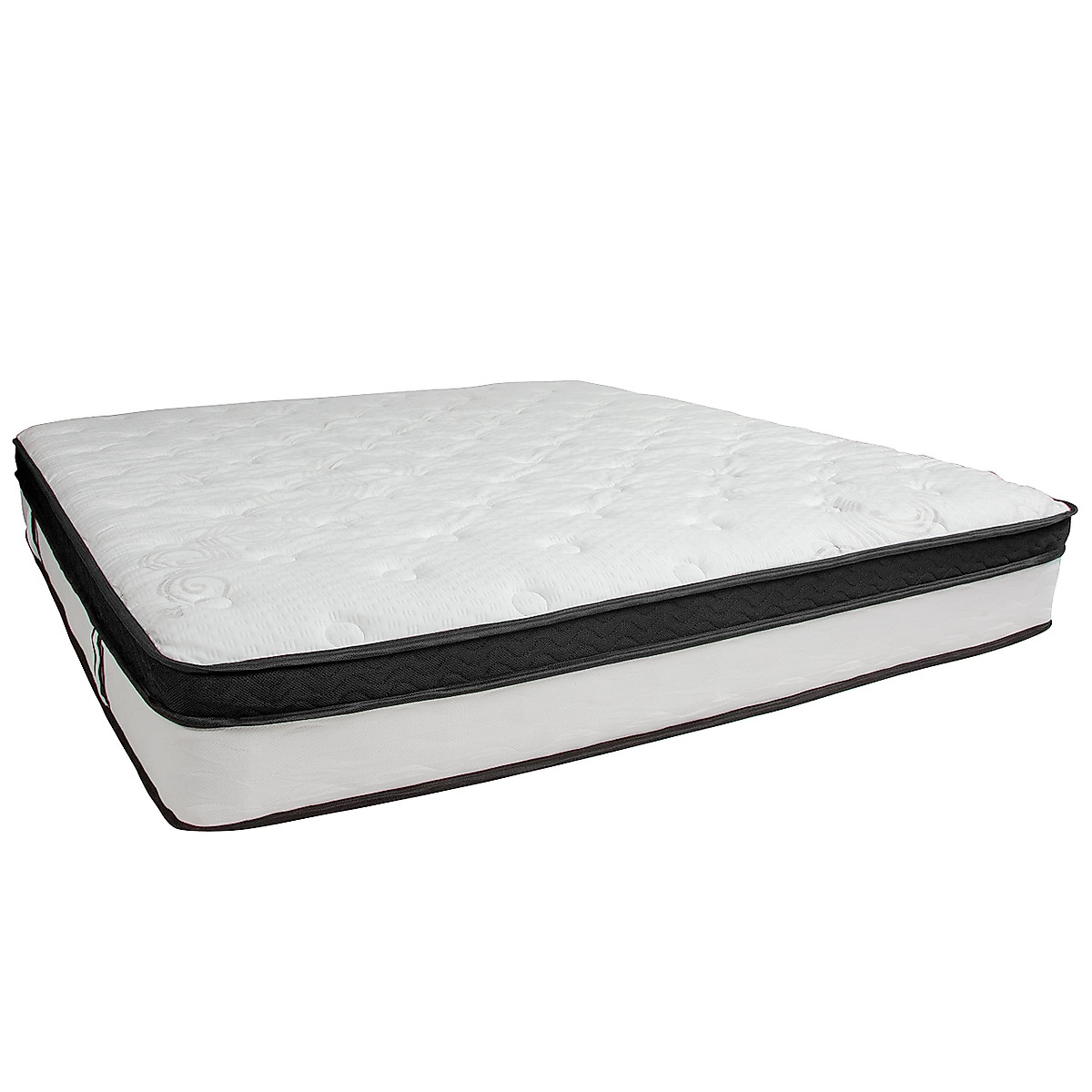 EMMA + OLIVER Astor 12 Inch CertiPUR-US Certified Memory Foam Pocket Spring Mattress, King Mattress in a Box