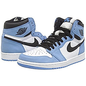 Nike Men's Air Jordan 1 Retro High OG University Blue, White/University Blue/Black, 12