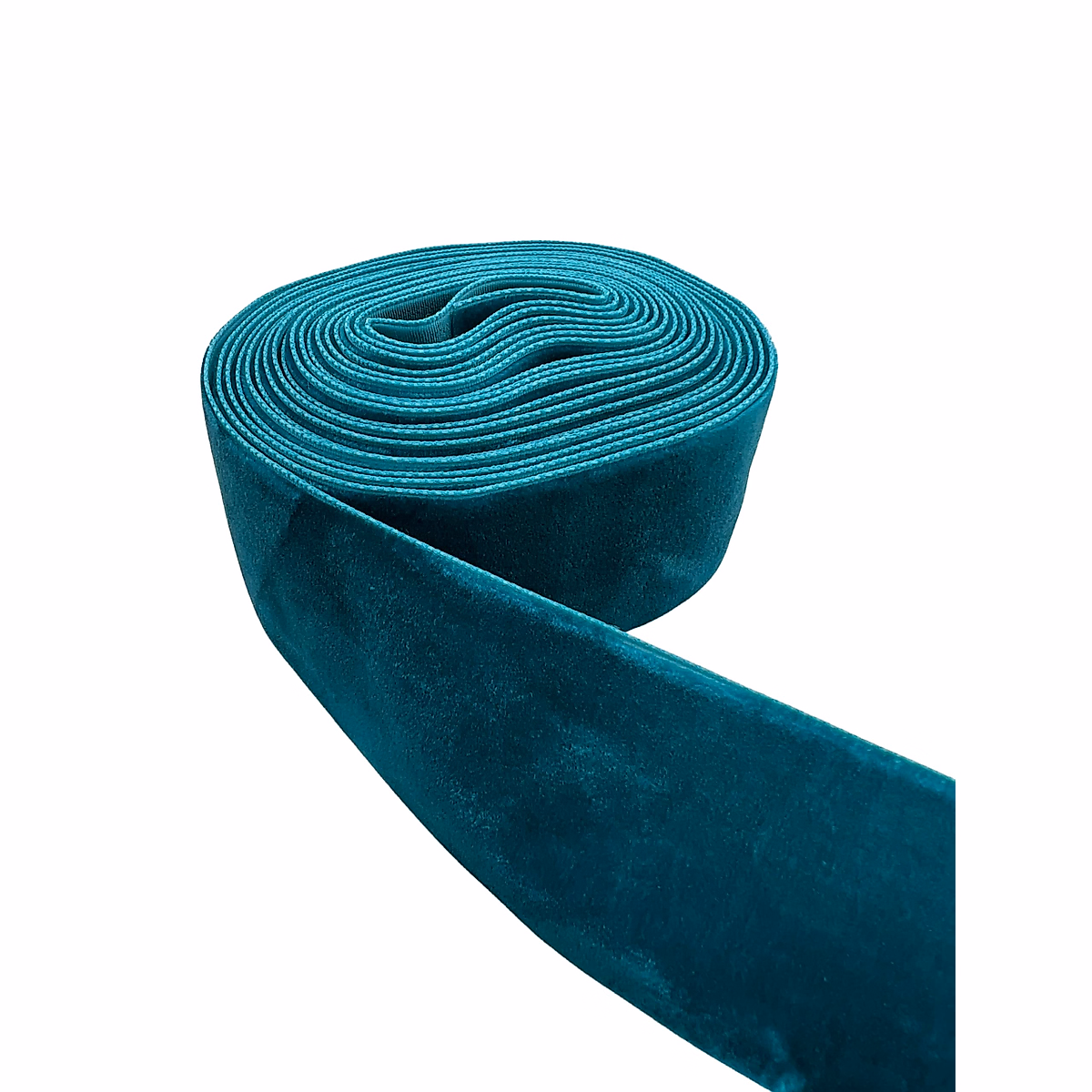 PEPPERLONELY 3 Yards Single Face Velvet Ribbon 38MM (1.5 Inch) - Teal