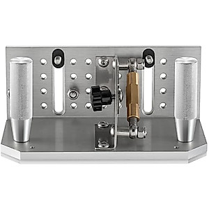 VEVOR Belt Grinder Knife Jig, 7.75" Length Sharpening Locator, 85°~115°Adjustable Angle, Belt Knife Sharpener Jig w/Dual Handles, Knife Making Angle Grind Guide for Belt Sander Machine, Regular