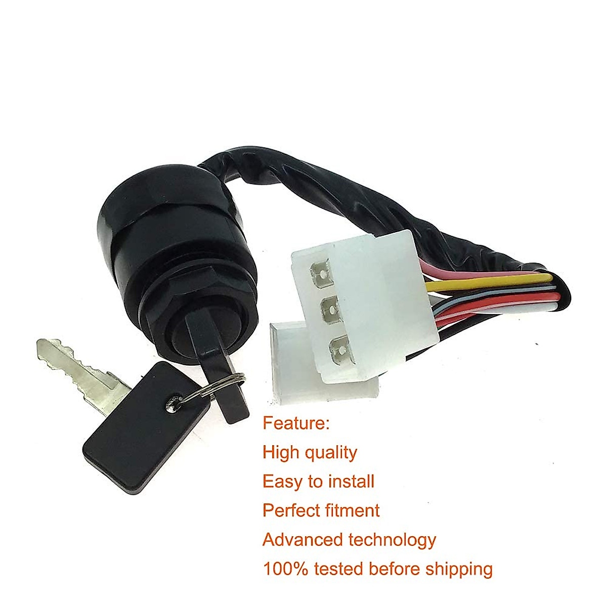 Ignition Switch for Yamaha Gas 2 Cycle Golf Cart G1 Models 1979-1989 Replace J17-82508-20