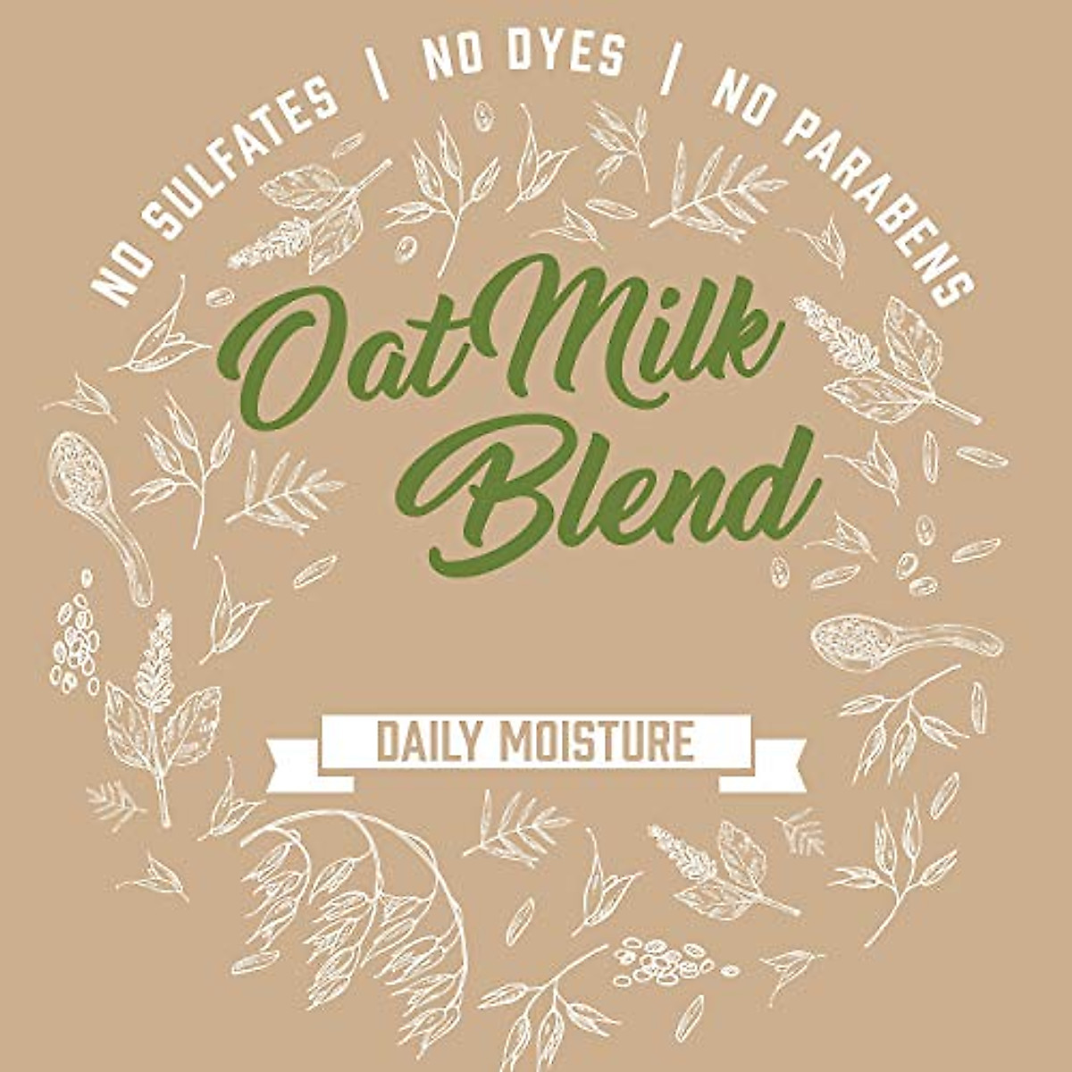 Aveeno Farm-Fresh Oat Milk Overnight Hair Mask with Oat Extract & Almond Milk, Hydrating Treatment for Dry Damaged Hair, Safe for Color-Treated Hair, Sulfate, Paraben & Dye-Free