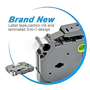 Label Orison 5PK TZe-131 TZ-131 Compatible with Brother P-Touch Labeling Tape Cassette TZ2 131 Tapes Refill T-D210 PT-H100 PT-1880 Black on Clear 1/2 Inch (12mm) x 26.2ft (8m)