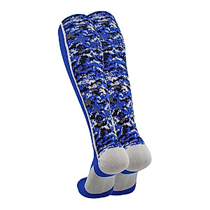 TCK Digital Camo OTC Socks (Royal, Medium)