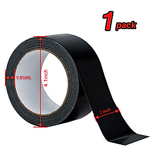 XUXU Duct Tape Heavy Duty Waterproof Black Duct Tape, 30 Yards x 2 Inch Strong Adhesive Duct Tape Bulk for Indoor Outdoor Repairs Tear by Hand