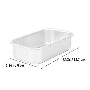 Abaodam Toaster Oven 6 pcs Tools Bake Breakfast Homemade Silicone Mold Gel Cover Stick Silver Mini Shape Trays Stone Oval Minimalism Gadget Bakeware Tin Oven Lid Heat Meat Pans Small