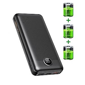 VEEKTOMX Portable Charger 30000mAh Power Bank QC 3.0 Fast Charging and PD 20W External Battery Pack with 4 Outputs & 2 Inputs USB C Portable Phone Charger for iPhone Samsung Galaxy iPad Tablet etc.