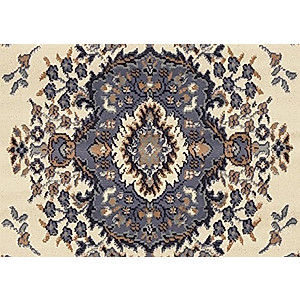Home Dynamix Premium Sakarya Traditional Medallion Border Area Rug, Porcelain, 5'2"x7'4" Rectangle