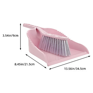 1 Set Broom and Dustpan for Desktop and Bed Cleaning Handheld Dustpan and Brush for Home and Dorm Use