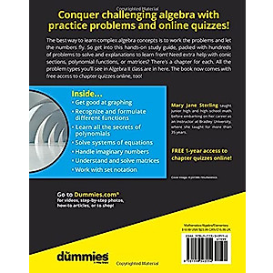 Algebra II Workbook For Dummies