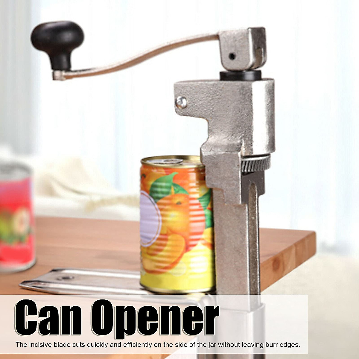 Commercial Can Opener Industrial Can Opener 13inch Heavy Duty Commercial Kitchen Restaurant Can Opener Table Bench Clamp Commercial Grade Manual Can Opener