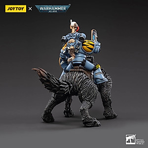 JOYTOY 1/18 Warhammer 40,000 Space Wolves Thunderwolf Cavalry Frode