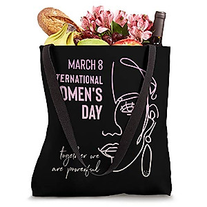 International Women's Day, March 8, Black Pride Feminist Tote Bag