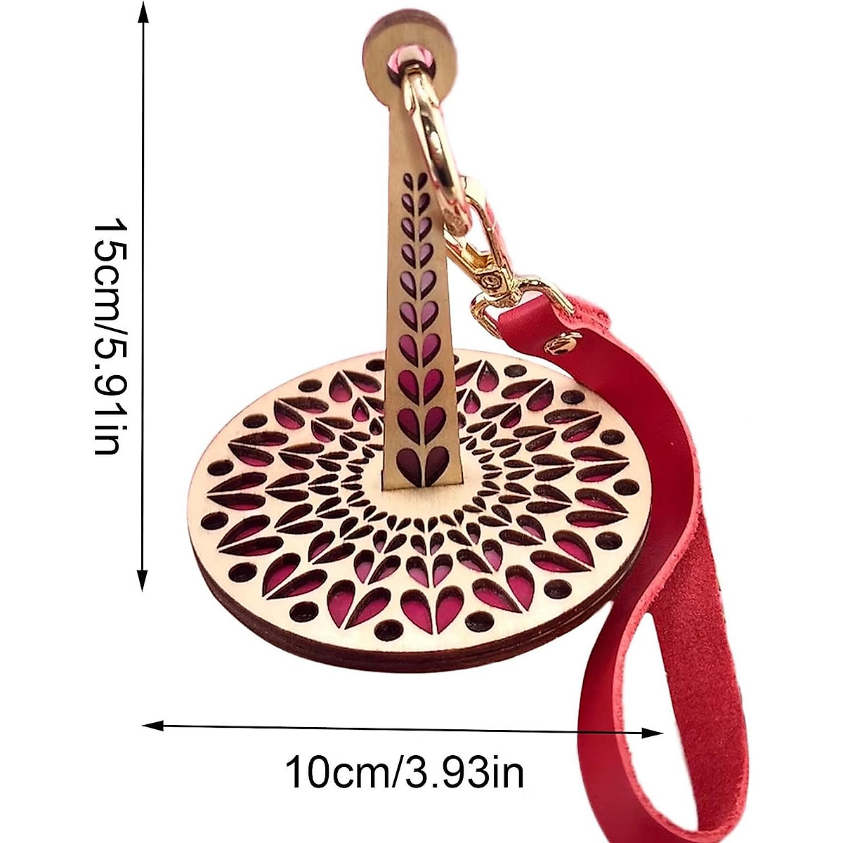 Yarn Holder, Portable Wrist Yarn Holder, Yarn Holder for Crocheting, Wrist Yarn Holder with Wrist Strap, Yarn Ball Holder, Yarn Spinner, Wood Crochet Yarn Holder, Yarn Storage for travel (loving heart)