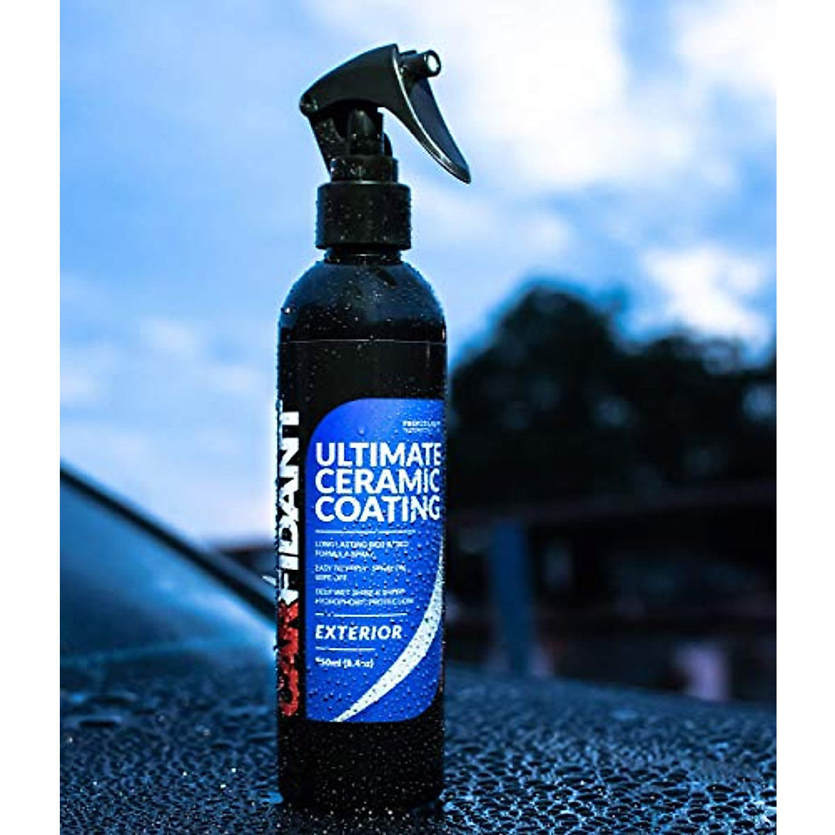 Carfidant Scratch & Swirl Remover + Ceramic Coating Spray - Polish & Paint Restorer, Repair Scratches & Seal Paint with Ceramic Car Wax Spray
