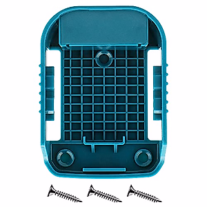 ZLWAWAOL 8 Pack Battery Holder Wall Mount Battery Storage Rack Compatible with Makita/Bosch 18V Lithium Ion Tool Battery BL1860 BL1850 BAT609,（8-Pack Case Blue）