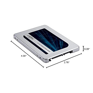 Crucial MX500 1TB 3D NAND SATA 2.5 Inch Internal SSD, up to 560MB/s - CT1000MX500SSD1(Z)