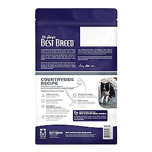 Best Breed Dr. Gary's Countryside Recipe Slow-Cooked in USA, Natural Dry Dog Food for All Breeds and Sizes, 4lbs.