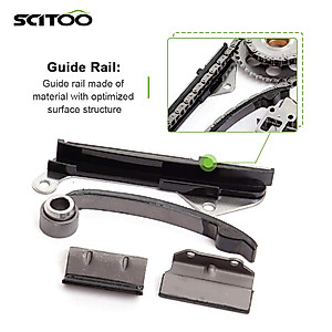 SCITOO TK3024 9-4174S Engine Timing Chain Kit Replaces for Nissan Sentra 200SX NX 1.6L 1991-1999