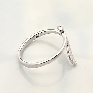 lauhonmin 3pcs S925 Sterling Silver Open Rings Set Finger Ring Joint Ring Toe Ring Beach Jewelry Gifts for Women Adjustable (Style A)