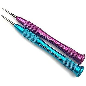 NSLikey Metal Cross Three-Wing Screwdriver Tool Replacement for 3DS 3DS XL 3DSLL NDSI PSP 1000 2000 3000 PS5 PS4 PSV 1000 2000 Controller Color Random (Three-Wing + Cross)