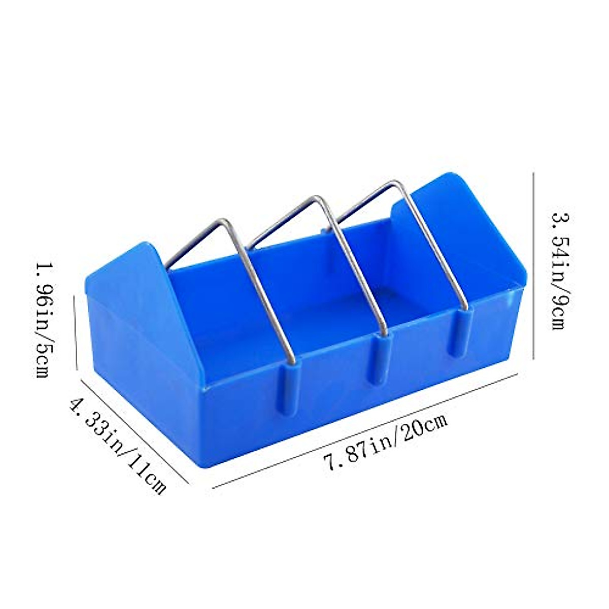 OMEM Bird Feeder Water Food Feeding,Bird Cage Feeder,Bird Outdoor Feeding Trough,Storage Feed Supplies (20CM)