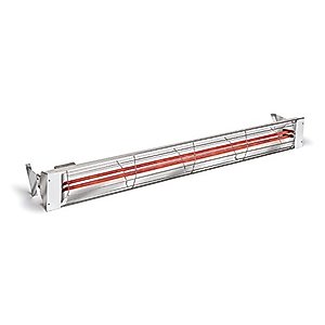 Infratech WD6024SS Dual Element 6000 Watt Electric Patio Heater, Voltage: 240, Finish Color: Stainless Steel