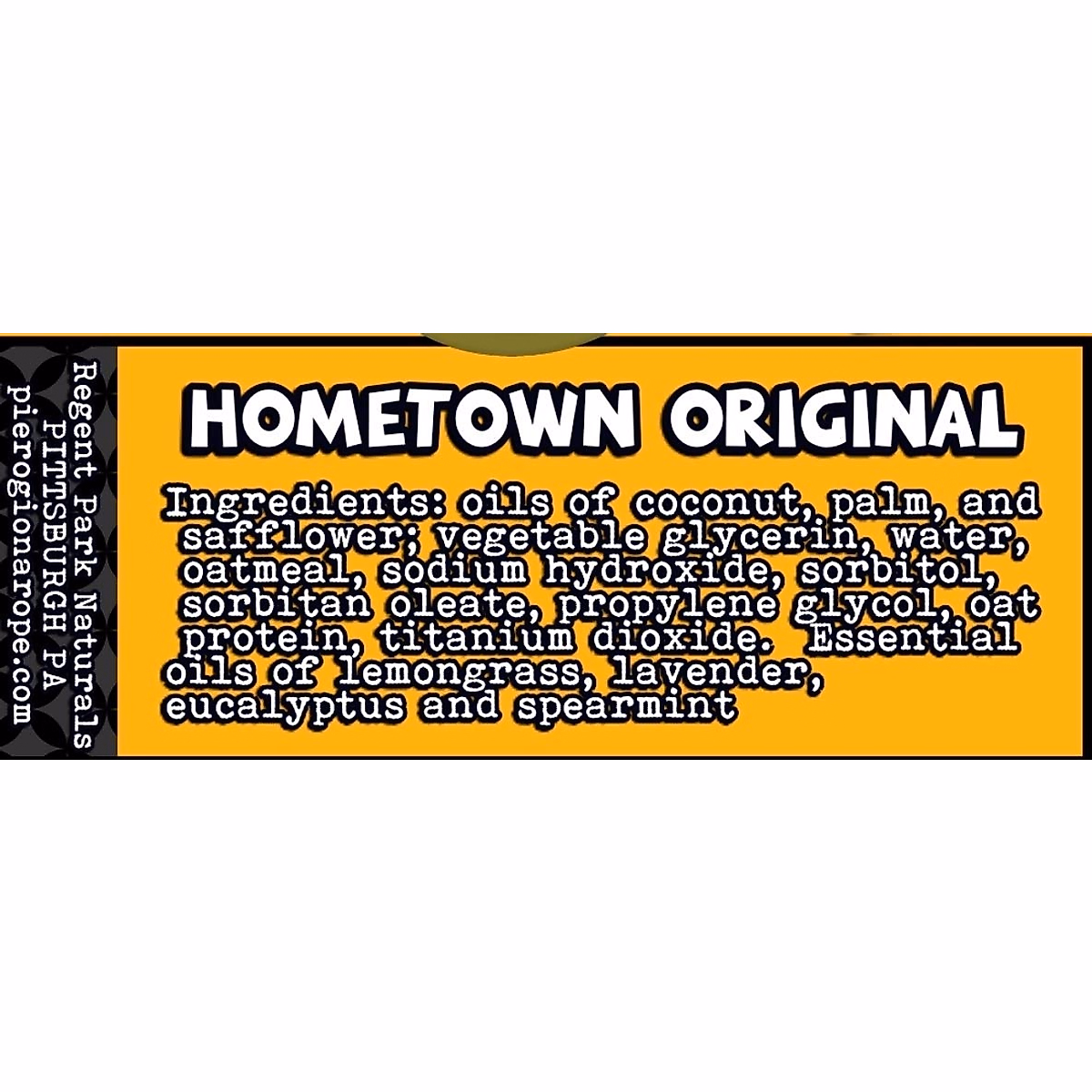 Regent Park Naturals Pierogi on a Rope | Novelty Soap on a Rope | Pittsburgh Theme | 3.5oz