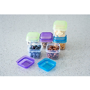 Evriholder Portion Snack Containers, Multicolor