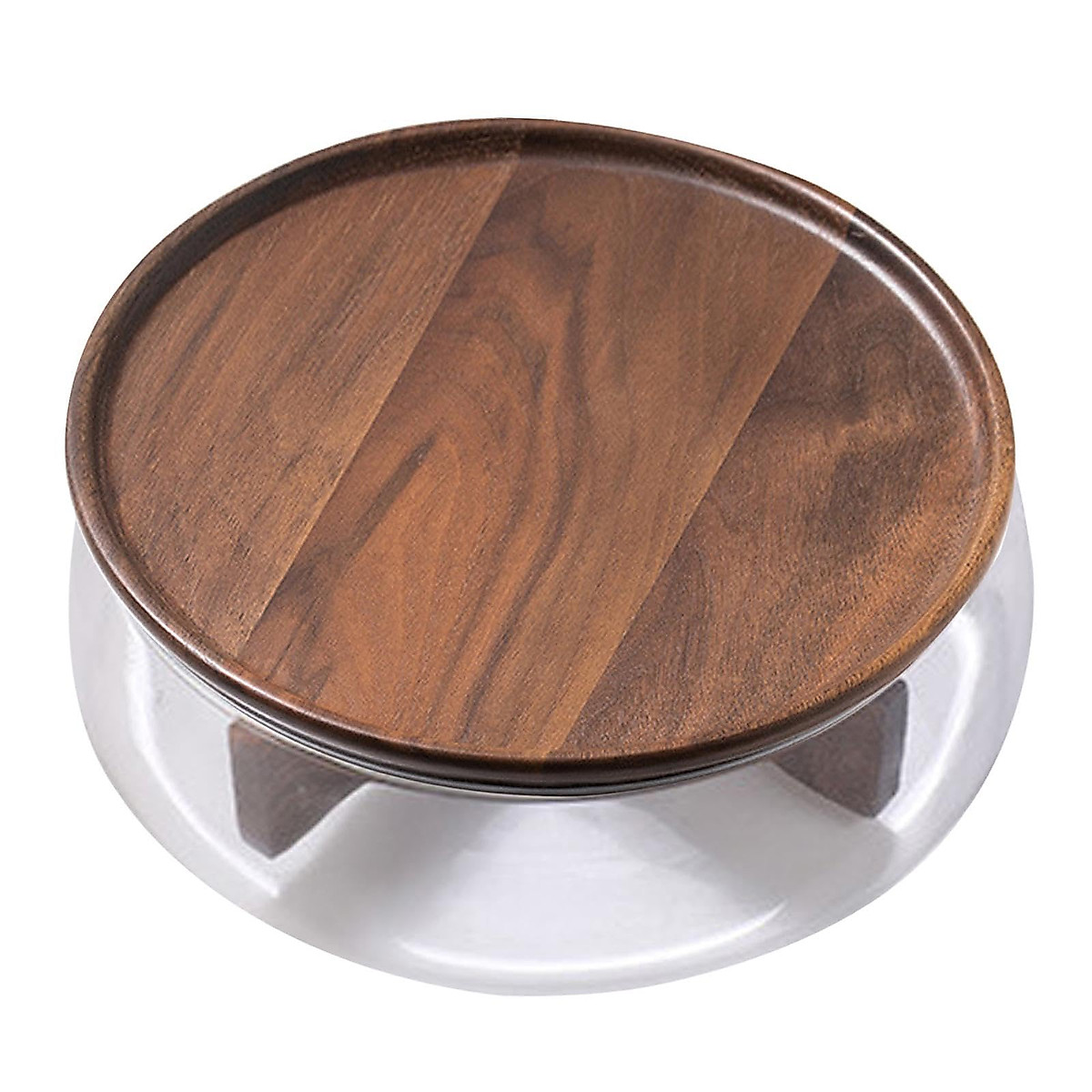 DimyFew Food Storage Container Nut Serving Bowl with Lid Meal Prep Container Nuts Storage Box for Dessert Fruit Snack Family Dinner, No Knob with Divider