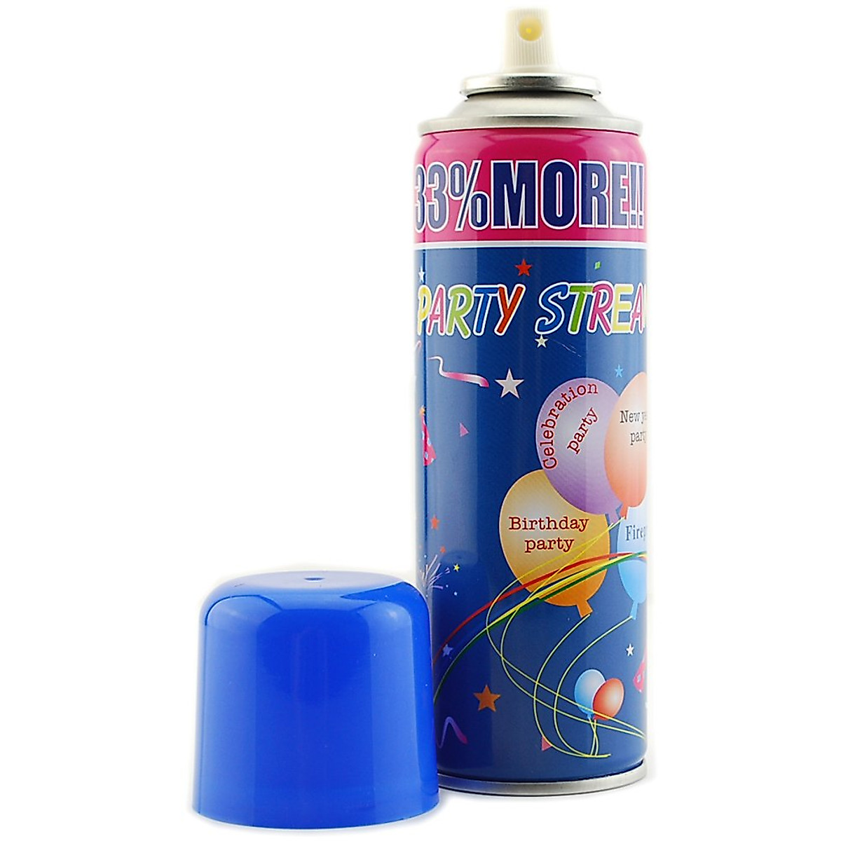 48 Pack Wholesale Lot: Party Crazy String Streamer Spray Cans Wholesale Lot