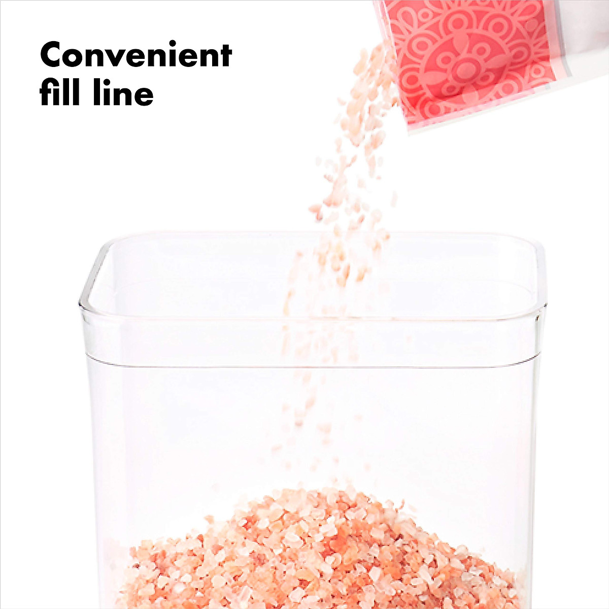 OXO Good Grips 3-PC Small Square Short POP Container Set, White