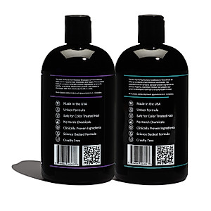 Navi Professional Hair Growth Shampoo and Conditioner Set, DHT Blocker for Thinning Hair and Hair Loss, Sulfate Free and Safe for Color Treated Hair, Hair Regrowth for Men and Women, 2 x 16 oz