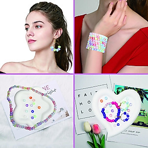 LIS HEGENSA 24 Color Pony Beads Bulk 1000 Pcs,Kandi Beads for Necklace Jewelry Making Hair Braiding,Bracelets Making Kits,Hair Bead,Bracelet Beads,Plastic Beads for Crafts Braids Girls