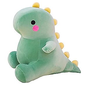 DUANMUL Cute Fat Dinosaur Plush Toys, Soft Stuffed Animals Toys Dolls, Dino Plushies, Cute Birthday Gifts for Kids Girls Boys (Green,8in)