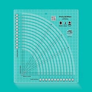 Creative Grids Ovals All Ways Quilt Ruler - CGRKAOVAL