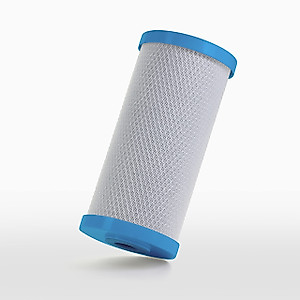 Hydronix CB-45-1001 Whole House Commercial Hydroponics RO NSF Activated Carbon Block Water Filter, 4.5" x 10", 1 Micron