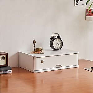 YUZDNM Wooden File Cabinet/Desktop Storage Cabinet - Desktop Storage Box with Drawers - Desktop File Cabinet Organizers, 1 Tier with Lock Flat File Cabinet Storage, Desktop Drawer Cabinet (Color : E)