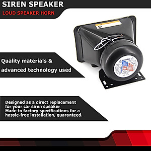 High Performance Siren Speaker Compatible with Any 100-200 Watt Siren 100W 200W(2 pcs)