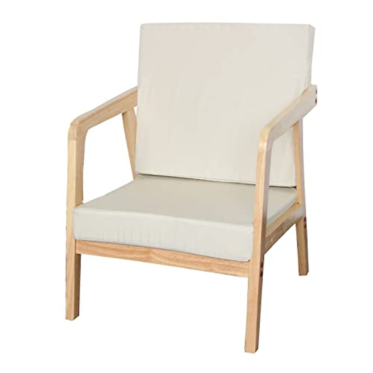 youngseahome Patio Seat Cushion Covers,Washable Slip Covers Replacement,Waterproof Outdoor Furniture Chair Cushion Pillow Seat Cover for Couch,Garden,Sofa,Khaki,24"×22"×4"(4 Covers Only)