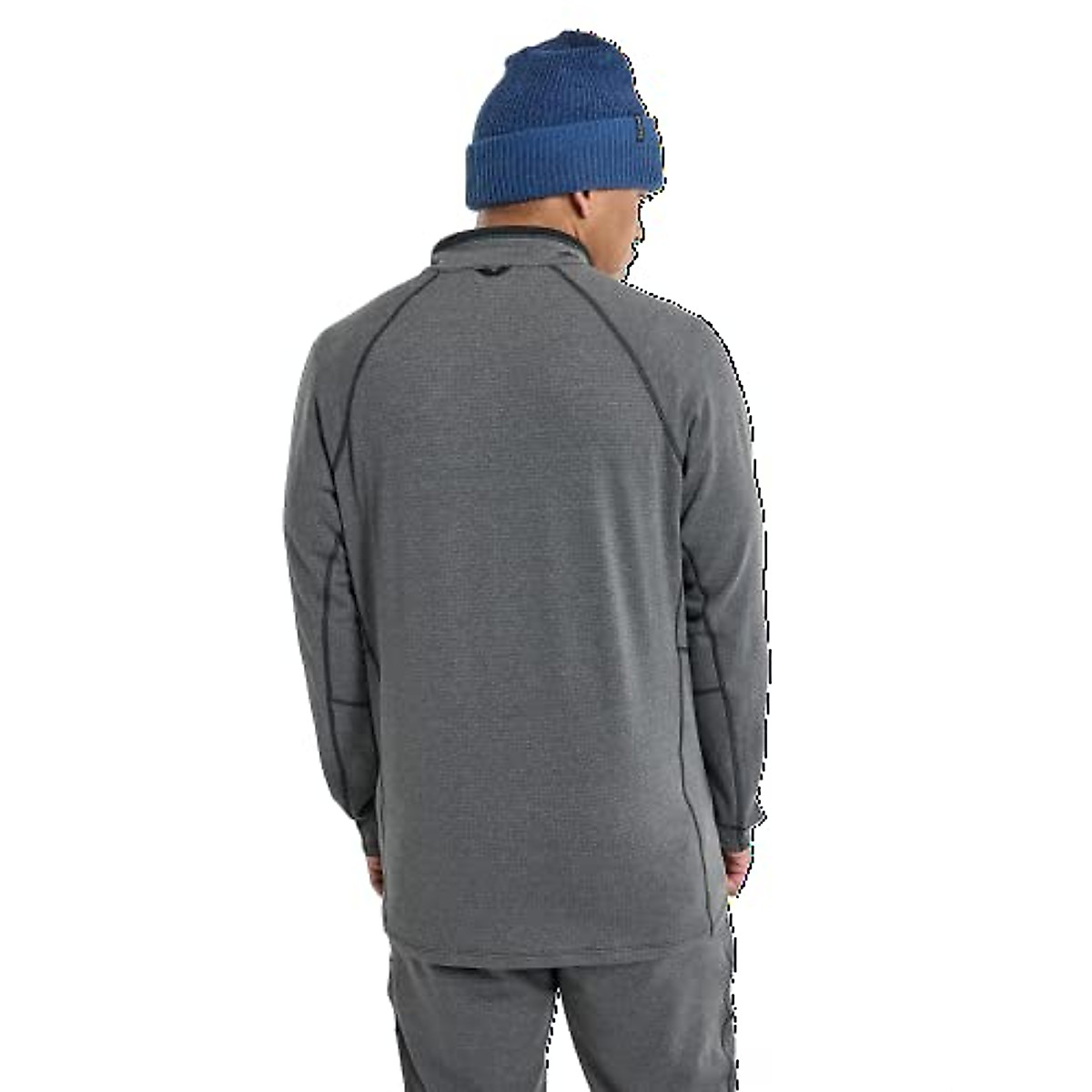 Burton Men's Standard Stockrun Grid Half-Zip Fleece, True Black, X-Large