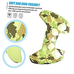 SOLUSTRE Protector Conter Green Handle Silicone Protection Light Game Cover Protective Gamepad Pad Case Grip